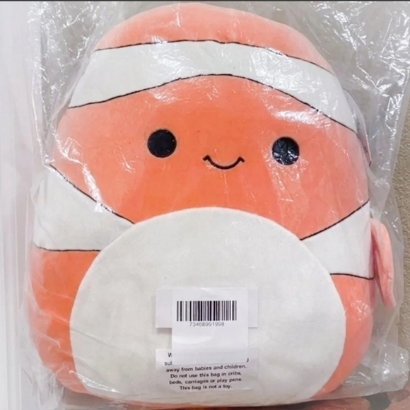 Kellytoy | Other | Nwt 6 Ricky The Clownfish Squishmallow | Poshmark